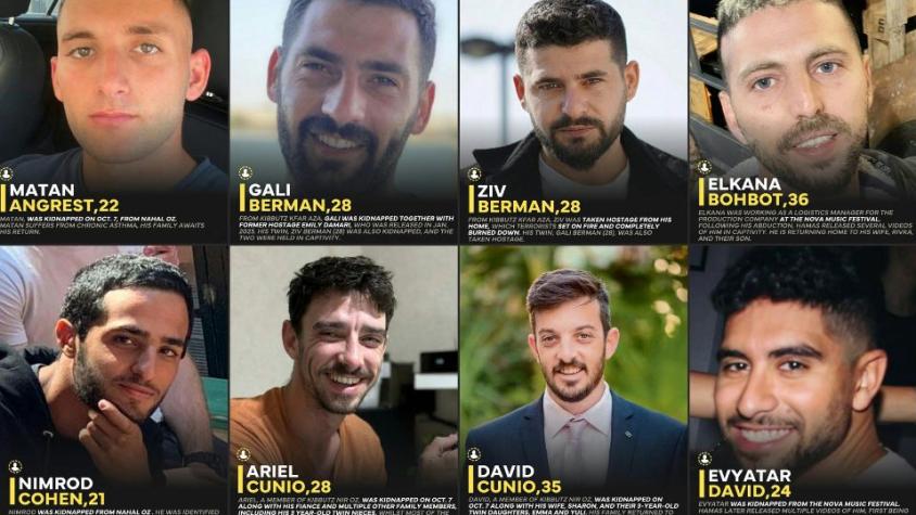 ¿Quiénes son los 20 rehenes israelíes liberados con vida?